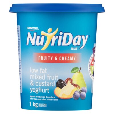 Danone Nutriday Low Fat Mixed Fruit & Custard Yoghurt 1kg | PnP