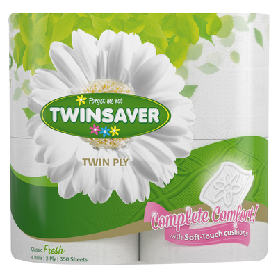 Twinsaver 2ply White Toilet Paper 24 Pac | PnP