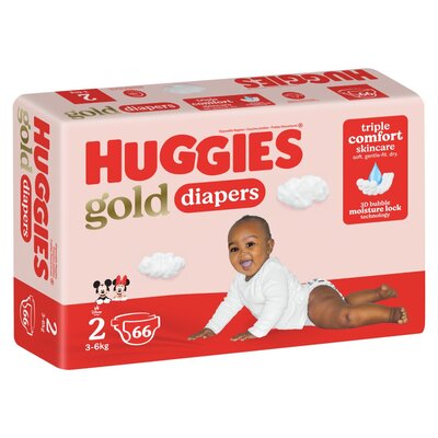 Huggies Gold Size 2 Value Pack, 66 Nappies | PnP
