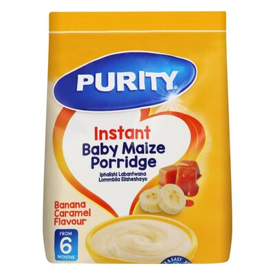 Purity Instant Cream of Maize Baby's Soft Porridge Banana Caramel 500g ...