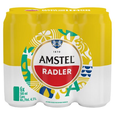 Amstel Radler Beer Can 6 x 500ml | PnP