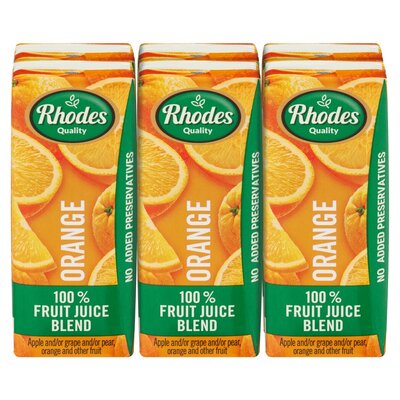 Rhodes 100% Fruit Juice Blend Orange 200ml x 6 | Smart Price Specials ...