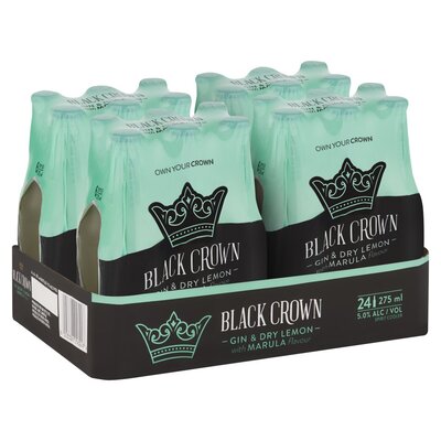 Black Crown Dry Lemon & Marula Nrb 24 x 275ml | PnP