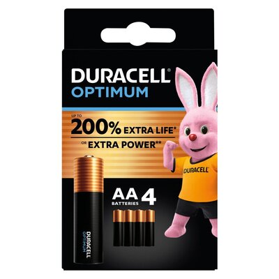 Duracell Optimum Aa Batteries 4 Pack | PnP