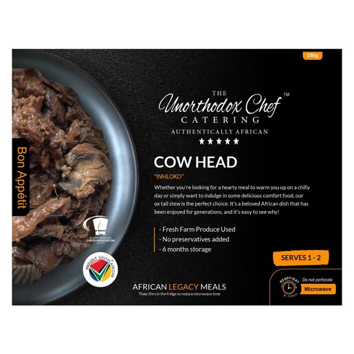 The Unorthodox Chef Catering Frozen Cow Head Ready Meal 250g | PnP
