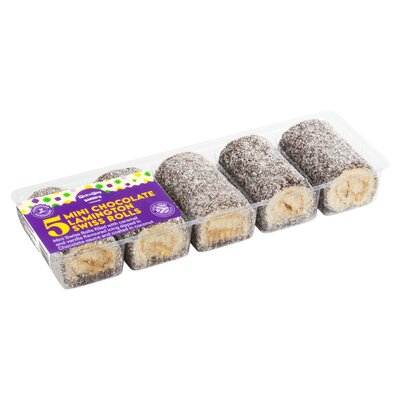 PnP Mini Chocolate Lamington Swiss Rolls 5 Pack | PnP