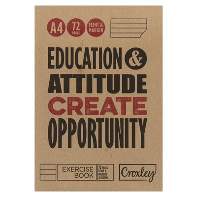 Croxley A4 192 Page Counter Book Quad & Margin | PnP