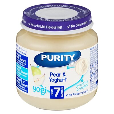 Purity Jar Pears & Yoghurt 125ml from 7 Months | PnP