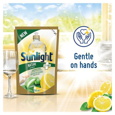 Sunlight Dish Washing Liquid Refill Natural 750ml | Smart Price ...