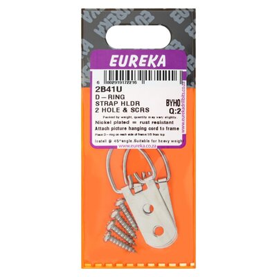 Eureka D-Ring Strap Holder 2 Hole & Screw 2 Pack Screw 2 Pack | PnP