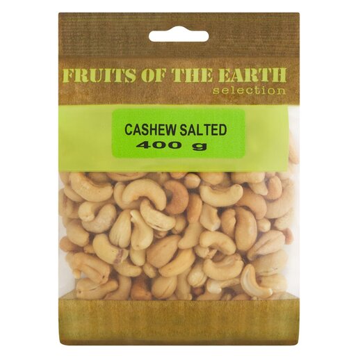 Fruits Of The Earth Salted Cashew Nuts 400g | PnP