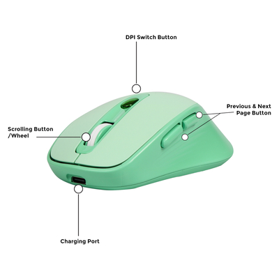 Ultra Link Charcoal Green Rechargeable Mouse | Smart Price Specials ...