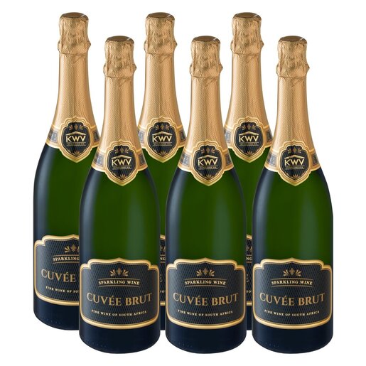 KWV Sparkling Cuvée Brut Wine 6 x 750ml | PnP