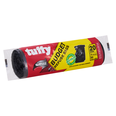 Tuffy Budget Black Refuse Bags 750mm x 950mm 20 Pack | Smart Price ...