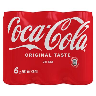 Coca-Cola Regular Can 300ml x 6 | PnP