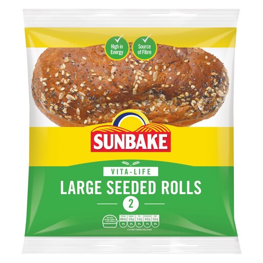Sunbake Large Seeded Rolls 2 Pack | PnP