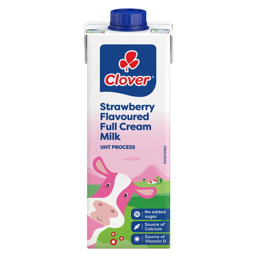 Clover Full Cream Strawberry UHT Milk 1L | PnP