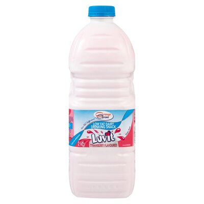 Orange Grove Low Fat Strawberry Flavoured Dairy Drinking Snack Yoghurt ...