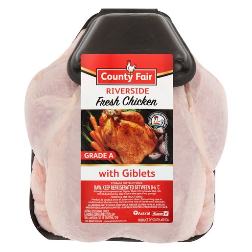 County Fair Riverside Farm Whole Chicken - Avg Weight 1.3kg | PnP