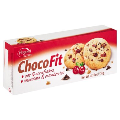 Bogutti ChocoFit Chocolate & Cranberry Cookies 135g | PnP