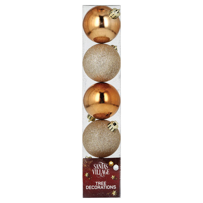 Santa's Village Ball Gold 60mmx5 | PnP