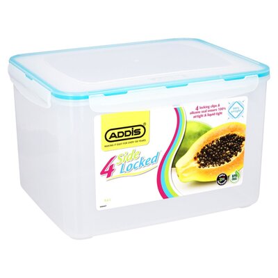Addis 4 Side Locked Food Container with Draining Tray 9.6L | Smart ...