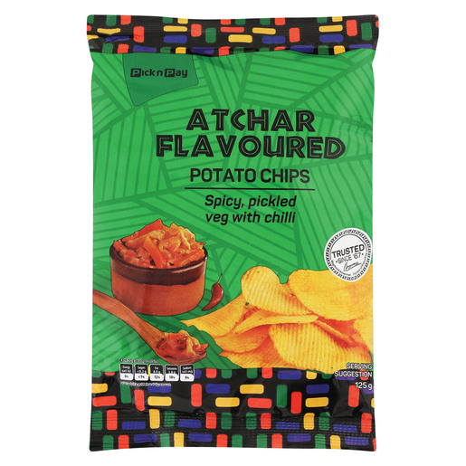 PnP Africa Rise Atchar Flavoured Chips 125g | PnP