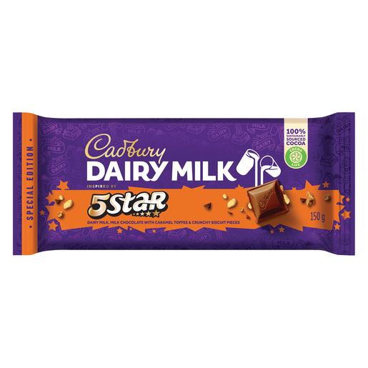 Cadbury Dairy Milk 5 Star 150g | PnP