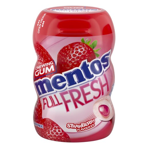 Mentos Gum Pure Fresh Nano Bot Strawberry 10 Pack | PnP