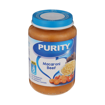 Purity Jar Macaroni & Beef 125ml from 7 Months | PnP