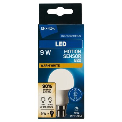 PnP 9w Bayonet Cap Motion Sensor Non-Dimmable Classic LED | Smart Price ...