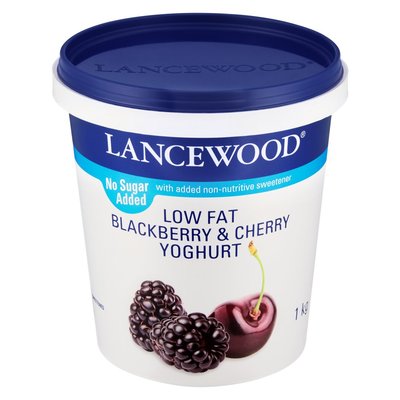 Lancewood Low Fat Blackberry & Cherry Yoghurt 1kg | PnP