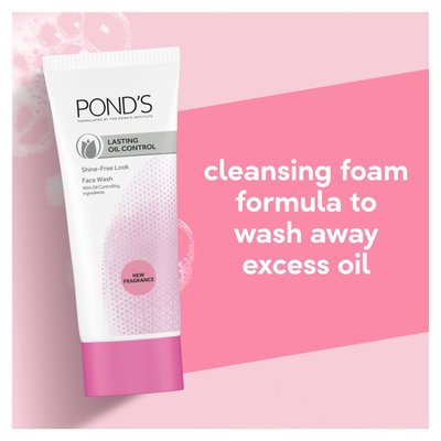 Pond's Lasting Oil Control Matte Skin Cleansing Face Wash for Oily Skin ...