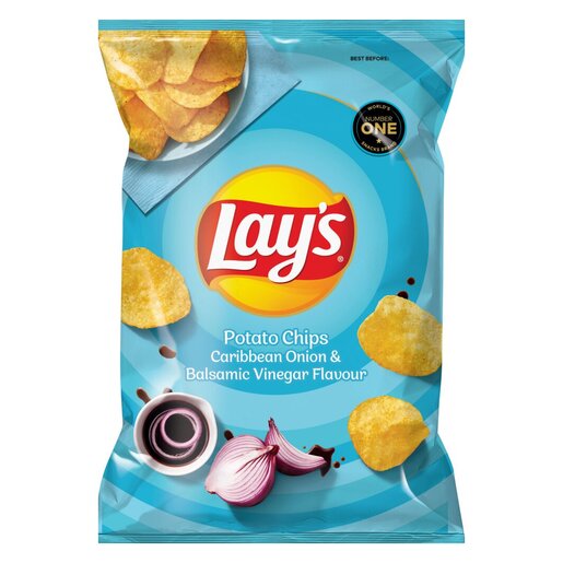 Lay's Caribbean Onion & Balsamic Vinegar Flavoured Potato Chips 36g ...