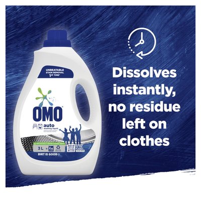 Omo Stain Removal Auto Washing Liquid Detergent 3L | PnP