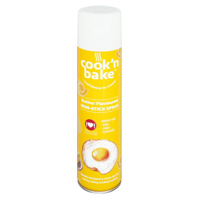 Cook & Bake Butter Flavoured Non-Stick Spray 300ml | PnP