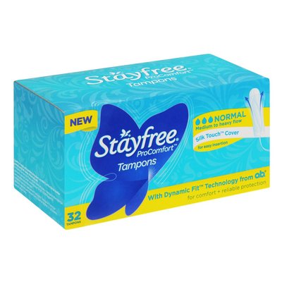 Stayfree Tampon ProComfort Normal 32 Pack | PnP