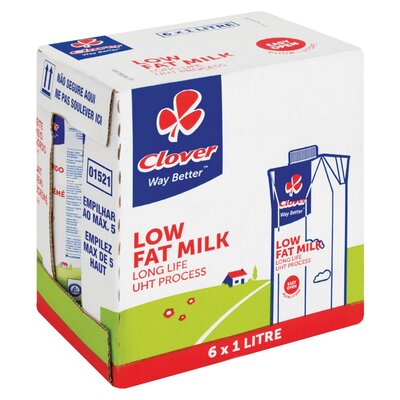 Clover Low Fat Uht Milk 6 x 1L | PnP