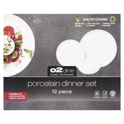 O2 Porcelain Glazed Dinner Set 12 Piece | PnP