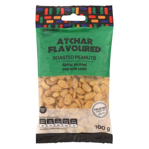 PnP Africa Rise Jalapeno Atchar Flavoured Peanuts 100g x 12 | PnP