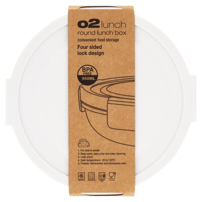O2 Round Lunch Box 950ml | PnP