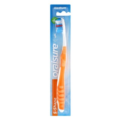 PnP Oralsure S-Shape Med Toothbrush | PnP