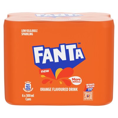 Fanta Orange Can 6 x 300ml | PnP