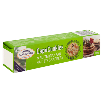Cape Cookies SnackCrax Mediterranean Herb Crackers 200g | PnP