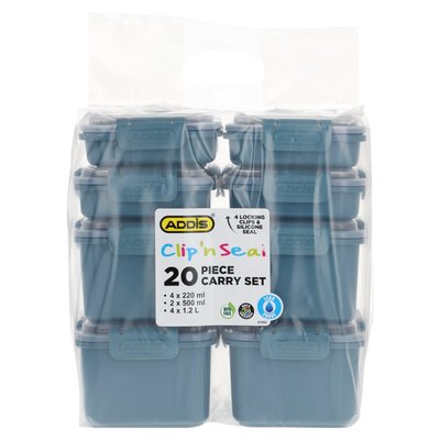 ADDIS Clip & Seal Food Containter Set 20 Pieces | Smart Price Specials ...