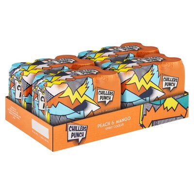 Chillers Punch Peach & Mango Spirit Cooler 24 x 440ml | PnP