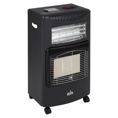 Alva Black 3 Panel Luxurious Infrared Radiant Gas Heater | PnP