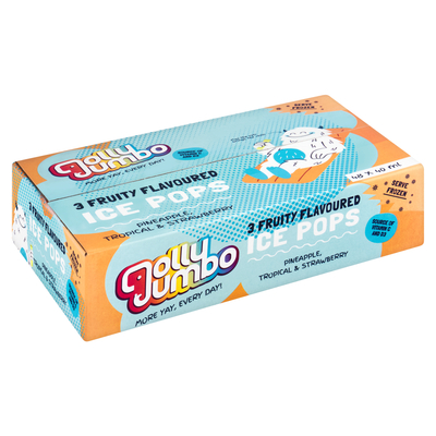 Jolly Jumbo 3 Fruity Flavoured Ice Pops 48 Pack | PnP