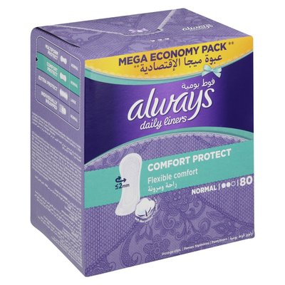 Always Regular Pantyliners 80 Pack | PnP