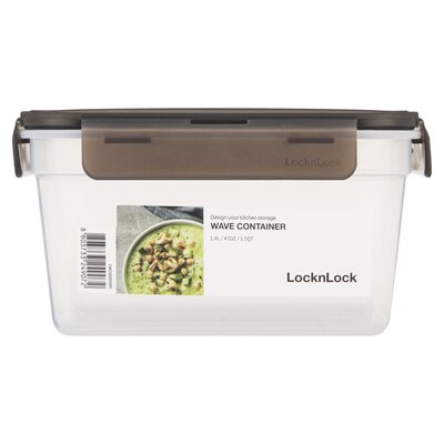 LocknLock Wave Rectangular Container 1.4L Grey | PnP